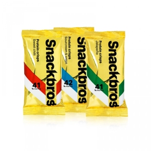 Köp Protein Crisps, 48 g, Snackbros | Sportgymbutiken.se